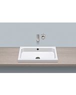 Alape Aufsatz-Waschtisch AB.K450.2 Ø 45 cm, we, o. HL, m. ÜL, Höhe 170 mm