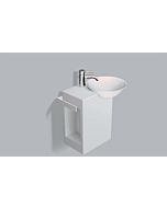 Alape Folio wash station 5159514000 1254x500mm, recess right, white ...