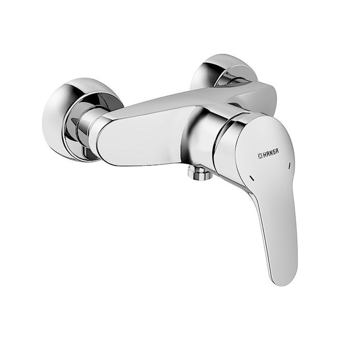 Hansa shower Hansa match0 Hansamix chrome, surface-mounted, without ...