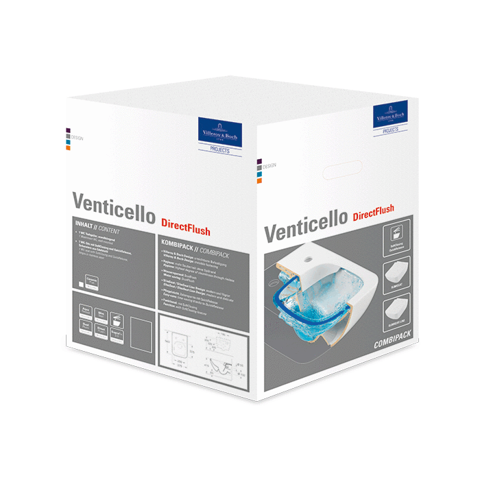 Villeroy & Boch Venticello WC Combi Pack 4611RSR1 white C-plus ...
