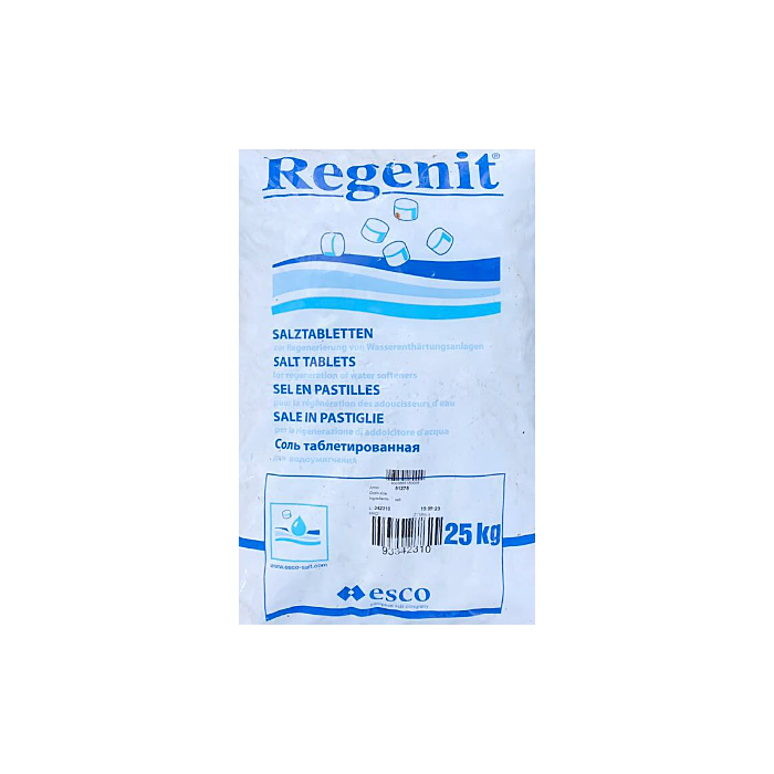 Regenit Regeneriersalz Salztabletten Sack a 25kg für Enthärtungsanlagen