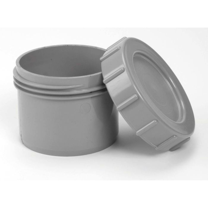 Airfit end plug 51110ES DN 110, grey, with screw cap