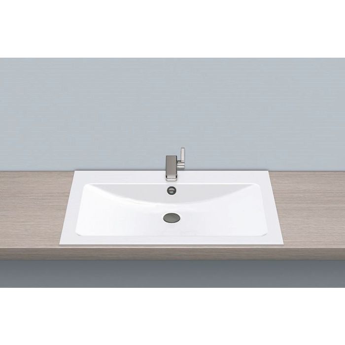 Alape EB.R800H built-in basin 2204200000 80 x 50 cm, white, with tap ...