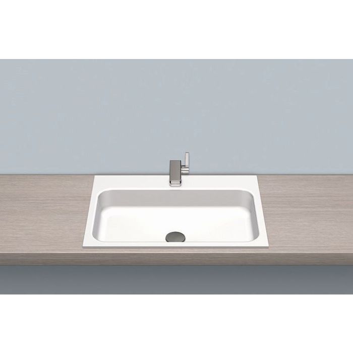 Alape EB vasque à encastrer 2219800000650 x 472 mm, blanc , avec trou ...