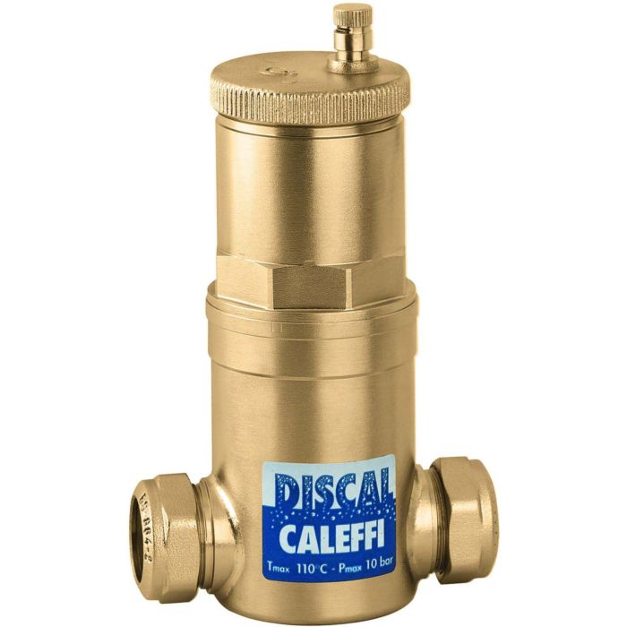 Caleffi Discal microbubble separator 551002 22mm, brass housing ...
