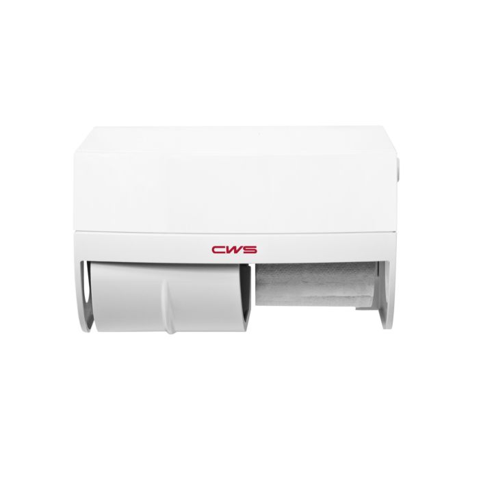 CWS Paradise toilet paper dispenser 4604000 2 rolls, plastic, with lock ...