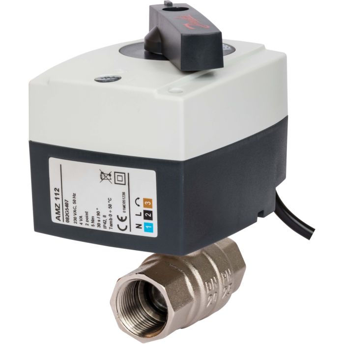 Danfoss motorized ball valve 112 082G5407 2-way, DN20, 230Vac, on/off