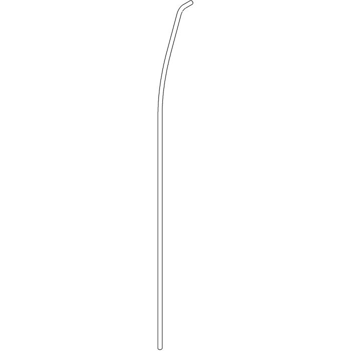 Dornbracht Zugstange 4 mm gebogen SU 093109110-00 440x5x5_chrom