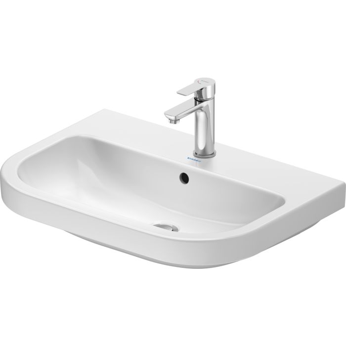 Duravit D-Code Waschtisch 2398650000 Weiß Hochglanz, 650x460mm, mit ...