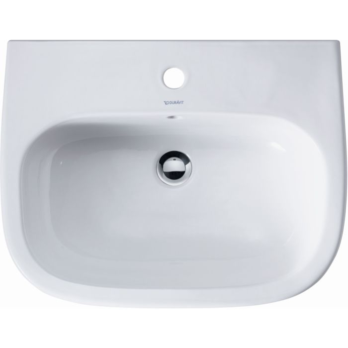 Duravit D-Code Waschtisch 231060000 60 x 46 cm, mit Überlauf, 1 ...