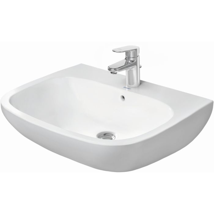 Duravit D-Code Waschtisch 2310650000 65 x 50 cm, mit Überlauf, 1 ...