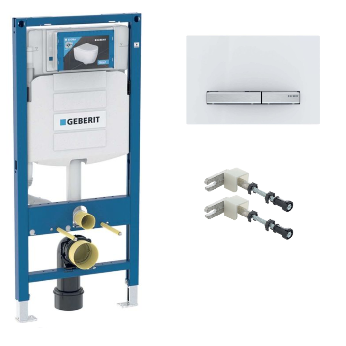 Geberit Duofix WC Montageelement Sigma Komplettset mit Sigma 50 ...
