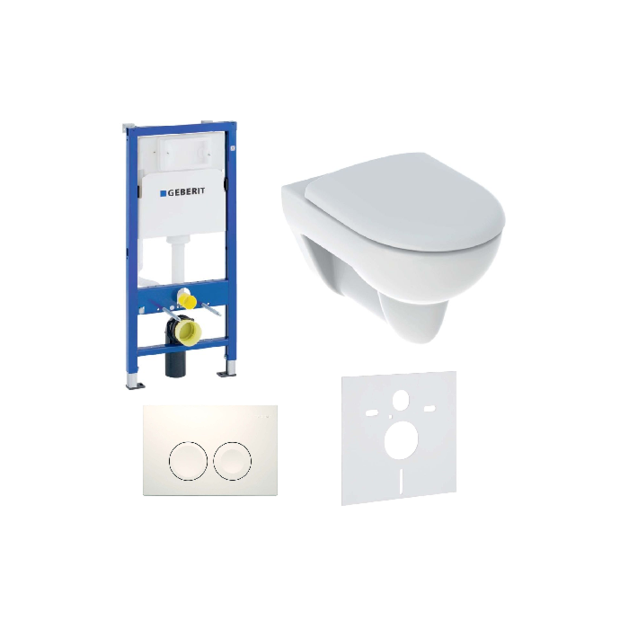 Geberit Duofix Basic WC Komplettset mit Geberit Renova WC und WC-Sitz ...