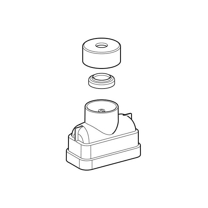Geberit Entlüftungsdeckel 241687001 Waschbeckenanschluss Clou