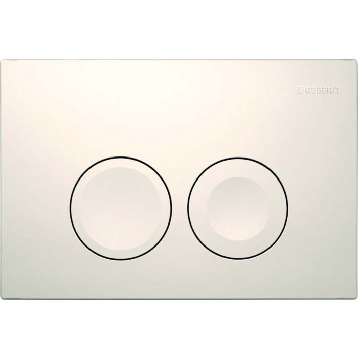 Geberit Delta 25 Betätigungsplatte 115125115 weiß-alpin, für 2-Mengen ...