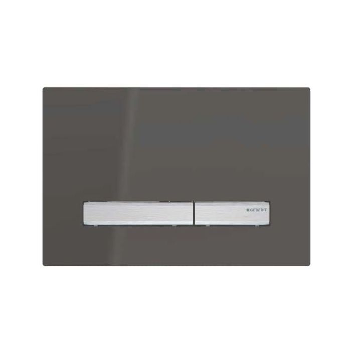 Geberit Sigma50 Betätigungsplatte 115788DW2 tiefschwarz RAL9005 , für 2 ...