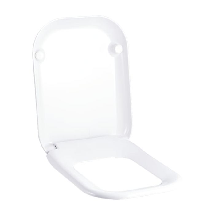 Geberit WC-Sitz 575800000 weiß, mit Deckel, Scharniere verchromt, mit ...