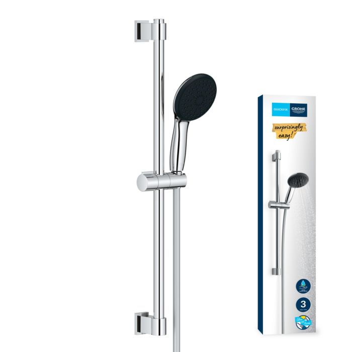 Grohe Vitalio Start 110 shower rail set 26032001 3 jet types (RAIN, JET ...