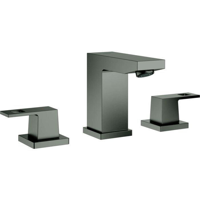 Grohe Eurocube 3-hole basin mixer 20351AL0 brushed hard graphite, with ...