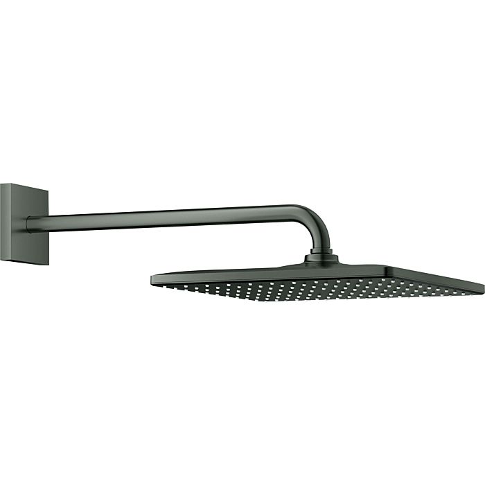 Grohe Rainshower overhead shower set 26564AL0 brushed hard graphite ...