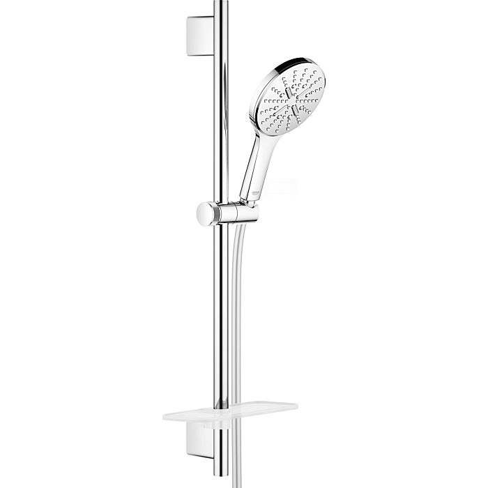 Grohe Rainshower Brausegarnitur 26575000 chrom, Brausestange 600mm, 3 ...