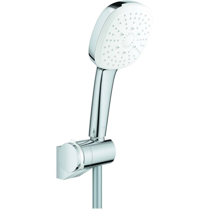 Grohe Tempesta Cube 110 wall bracket set 27584003 3 jet types, chrome