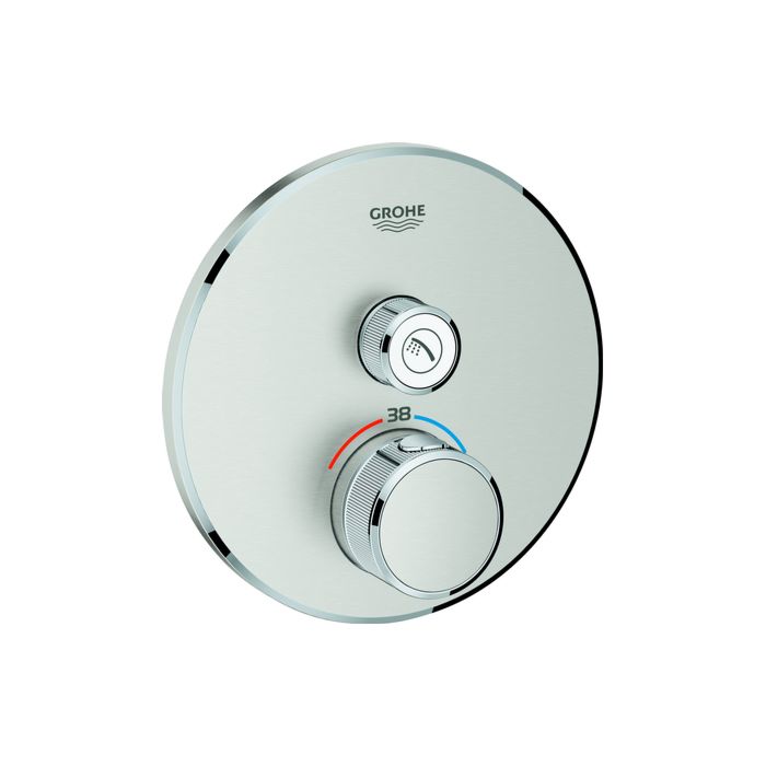 Grohe Grohtherm Smartcontrol Brausethermostat 29118DC0, supersteel, 1 ...