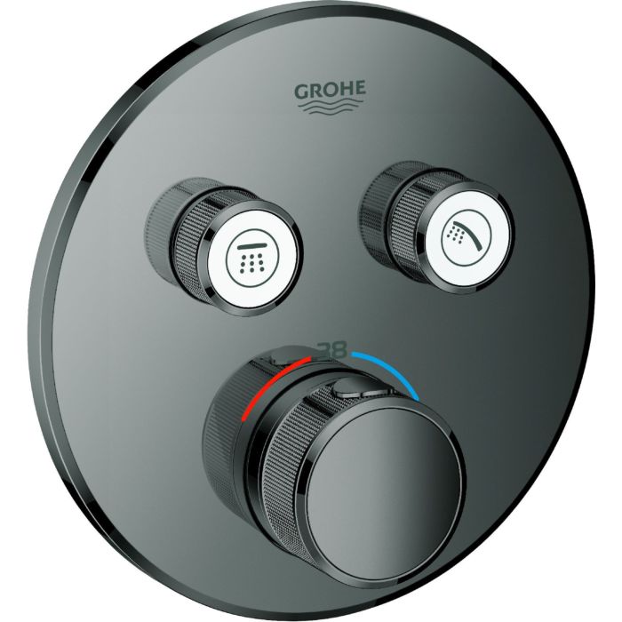 Grohe Grohtherm Smartcontrol Fertigmontageset 29119A00 hard graphite ...