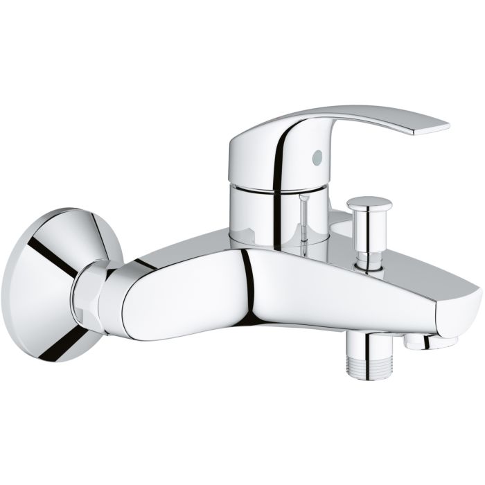 Grohe Eurosmart bath fitting 33300002 chrome, wall mounting, with ...