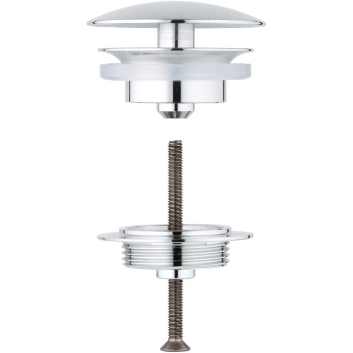 Grohe drain valve 65808000 chrome, 11/4 ", for washbasin without overflow