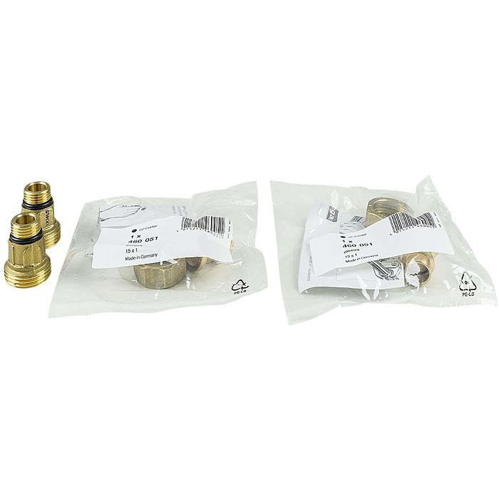 Grundfos connection set 91076731 R 2000 /2 x 15 mm, gunmetal/brass