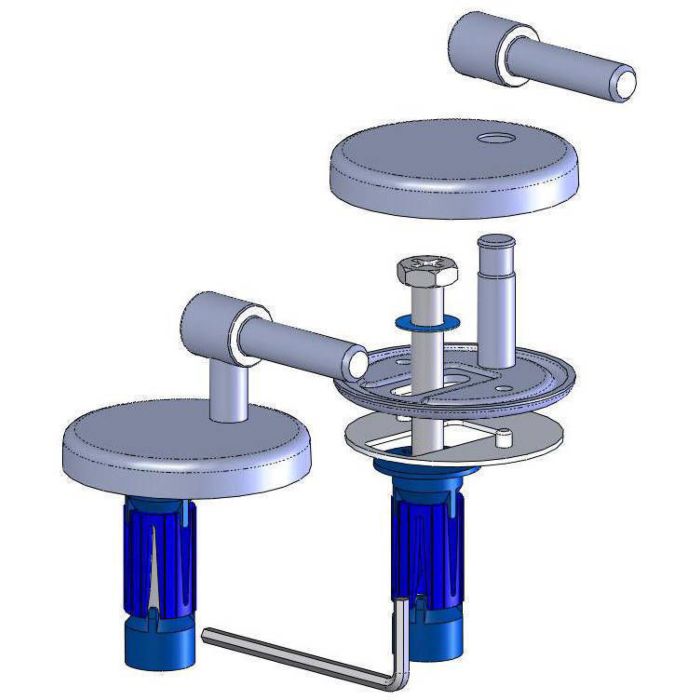 Haro hinge 407545 T6202H, stainless steel, pivot point height 24mm ...