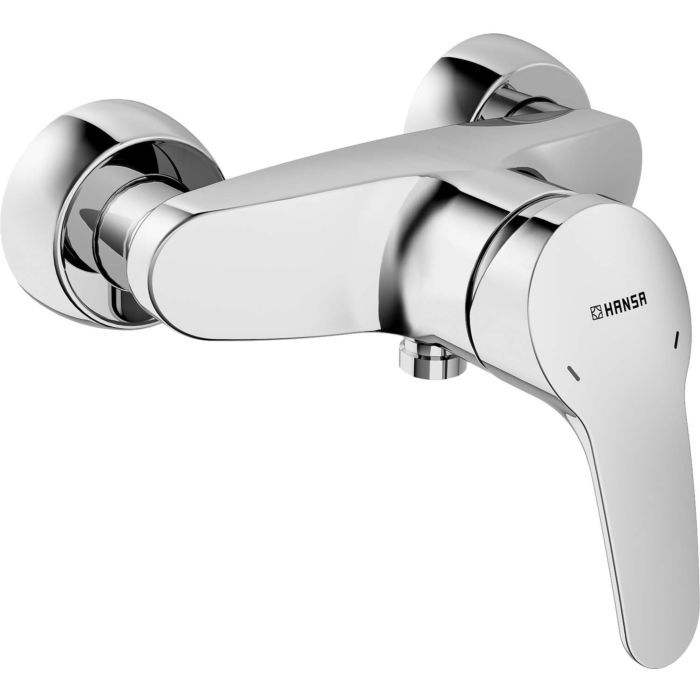 Hansa shower Hansa match0 Hansamix chrome, surface-mounted, without ...