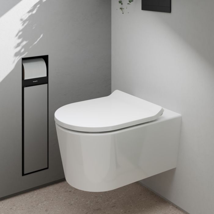 hansgrohe EluPura wall WC set 62025450 white, with water vortex ...