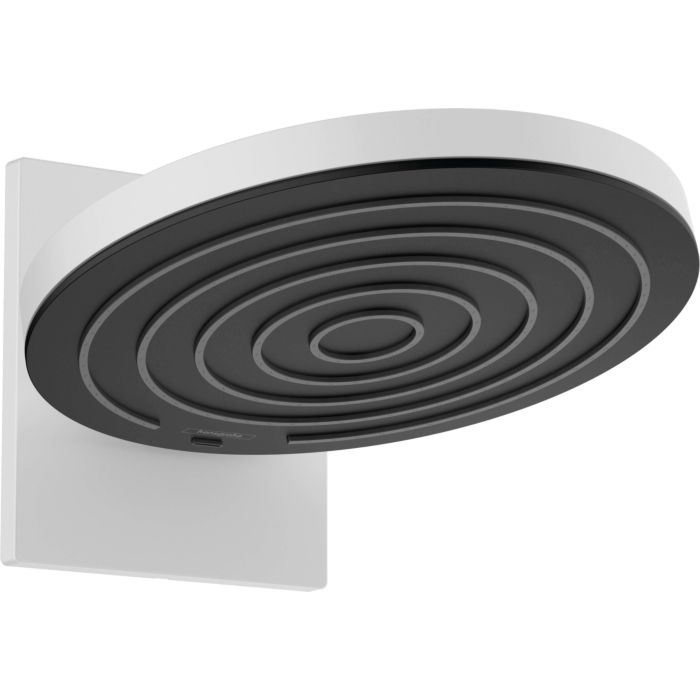 hansgrohe Pulsify overhead shower 24150700 with wall connection, matt white