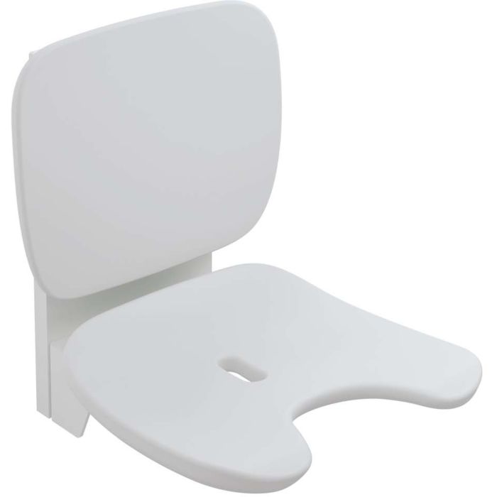 Hewi folding seat 802.51.23960SD, height-adjustable, with hygiene cut ...
