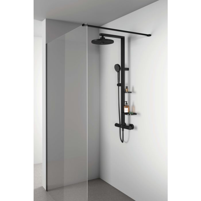 Ideal Standard Alu+ shower system BD583XG with shower thermostat, 2 ...