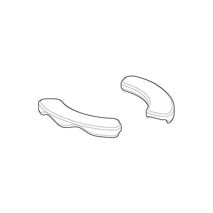 Geberit set of seat pads for WC 572940000 grey