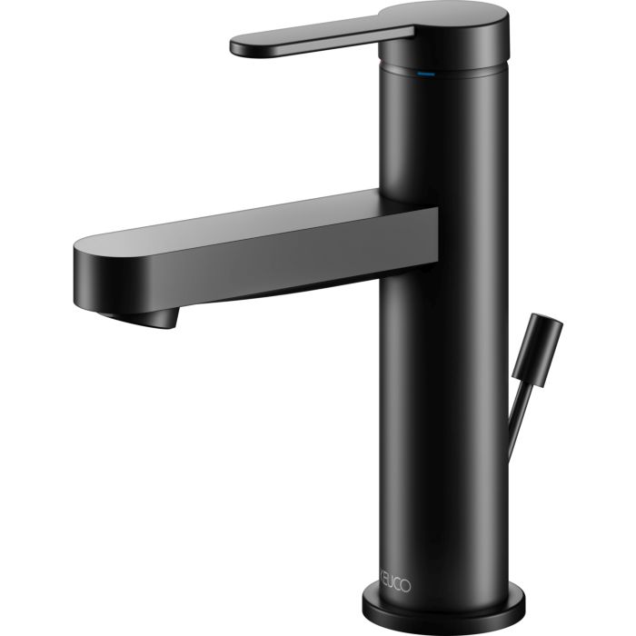 Keuco IXMO Flat 100 Black Selection basin mixer 59502373000 with pop-up ...