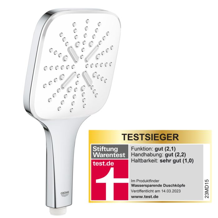 Grohe Vitalio SmartActive 130 Cube Handbrause 26595000 3 Strahlarten, chrom