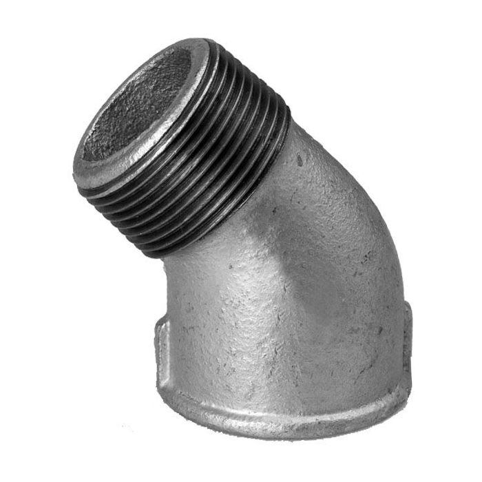 Hermann Schmidt Temperguss angle DN 15, 2000 /2", 45 degrees internal ...