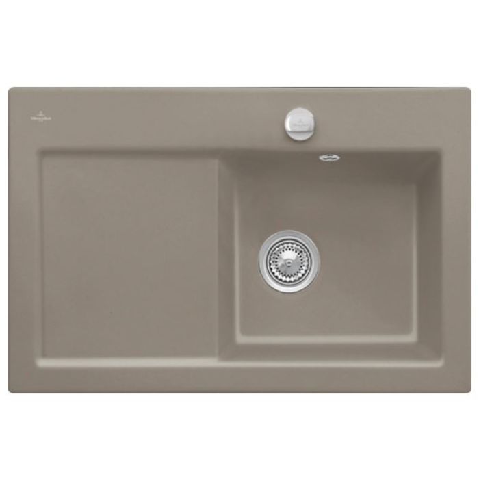 Villeroy & Boch Subway sink 671402TR right, with waste set and ...