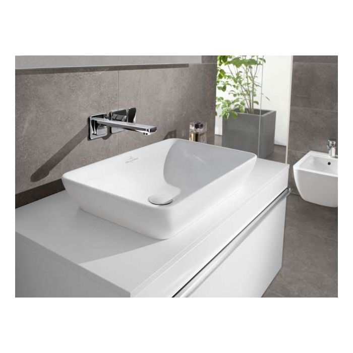 Villeroy & Boch Semi-surface mounted washbasin Venticello 41135501 550 ...