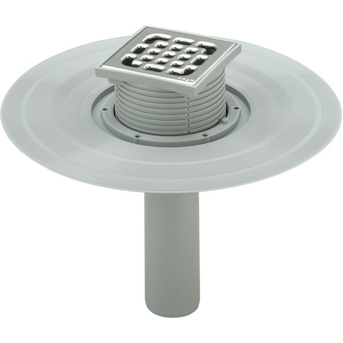 Viega Advantix balcony / terrace drain 557102 DN 70, gray plastic ...