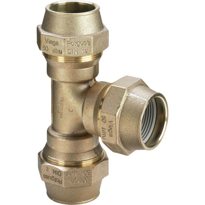 Viega Maxiplex T-piece 276119 Ø 20 mm, gunmetal, with screw connection