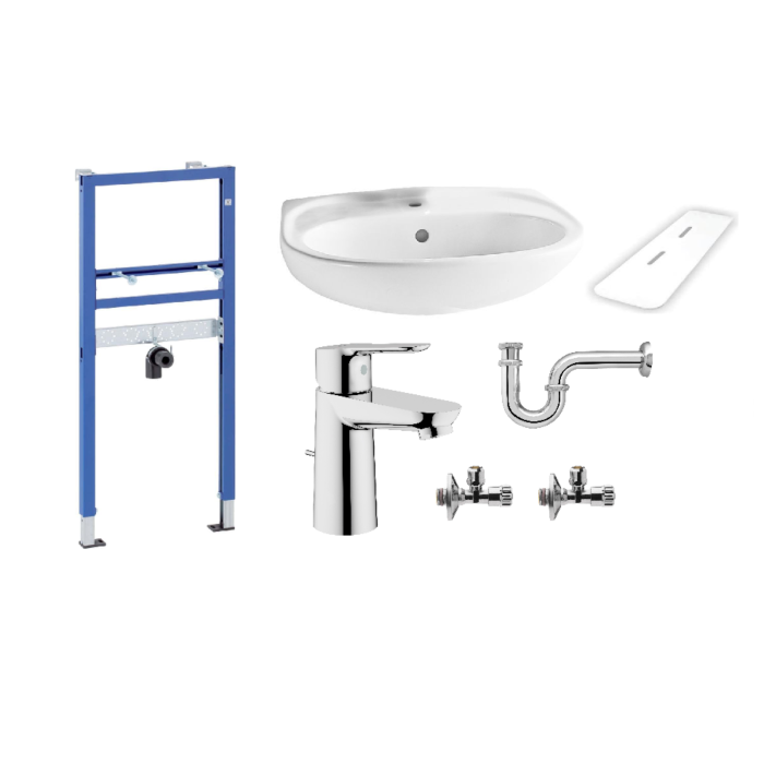 Waschtisch-Set Renovierung, inkl. Duofix Vorwandelement, 60cm ...