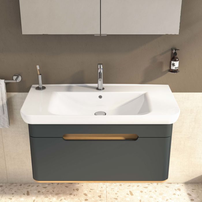 Vitra Sento washbasin 5948B003-0001 98 x 48.5 cm, white high gloss ...
