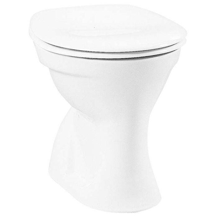 Vitra Normus floor-standing flat sink WC 6860L003-1030 white, vertical inside outlet, depth 475 mm