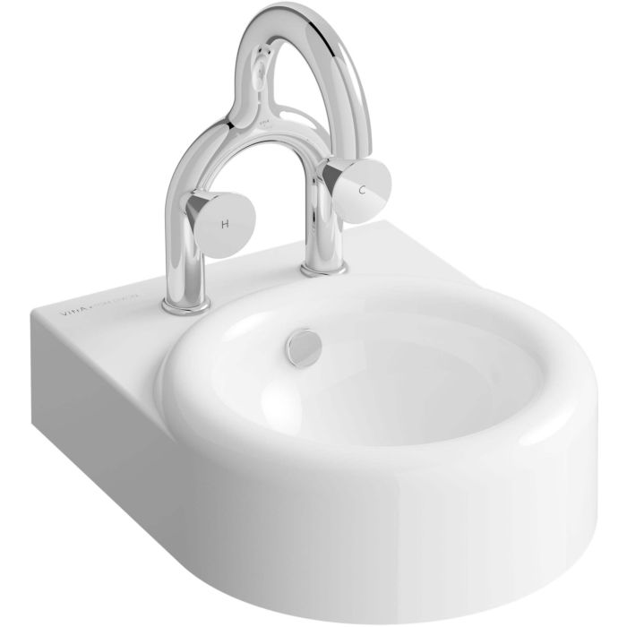 Vitra Liquid Waschtisch 7317B403-1740 40x49,5x15cm, mit Überlauf, weiß ...