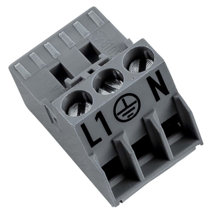 Wolf Stecker 3-polig RAST 5 274741999 in LICHTBLAU L/PE/